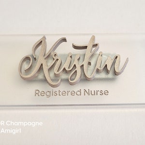 FROST Badge With PIN-ON in Raised Lettering - Etsy