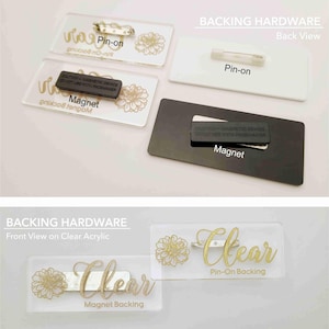 FROST Badge With Magnet in Raised Lettering - Etsy