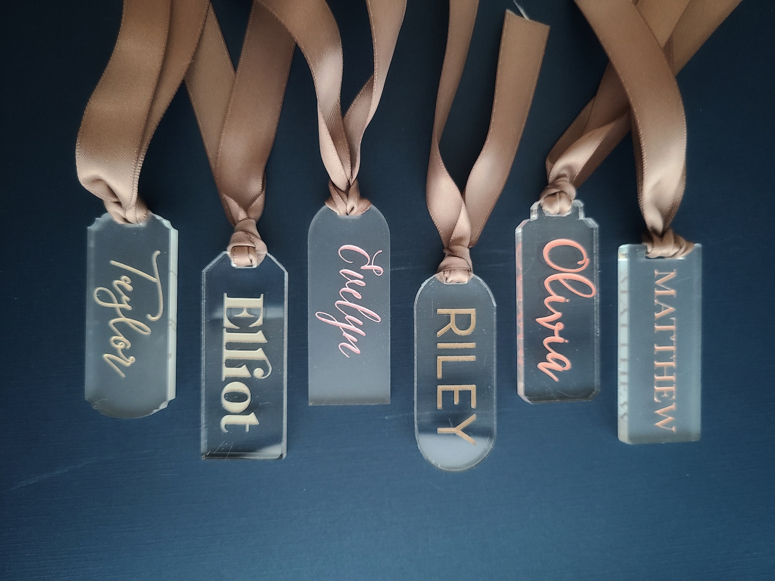 Personalized Mini Acrylic Gift Tag/ornament - Etsy