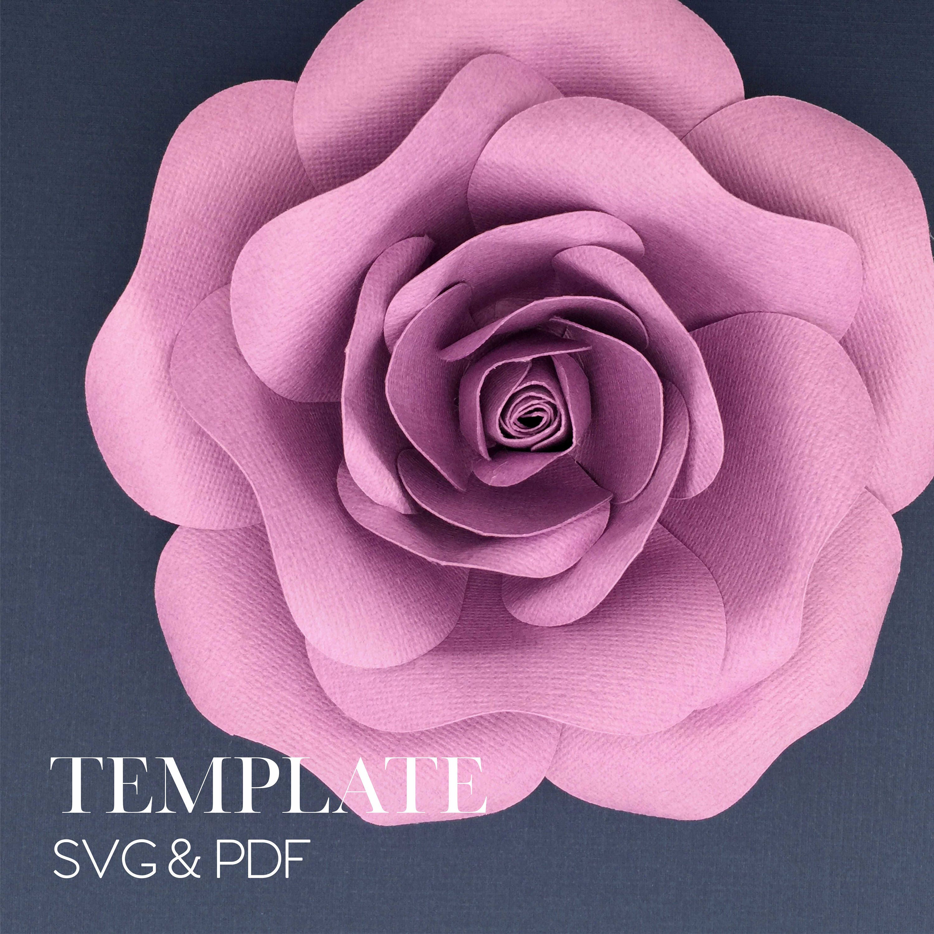 Blooming Rose TEMPLATE SVG (digital File Only) - Etsy Canada