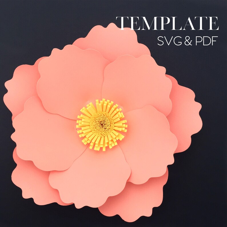 Aloha Flower TEMPLATE SVG digital File Only | Etsy