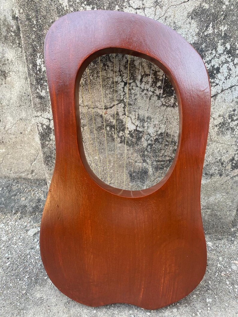 Scottish 10 String New Flower Lyre Harp Design With Free Tuning Key and ...