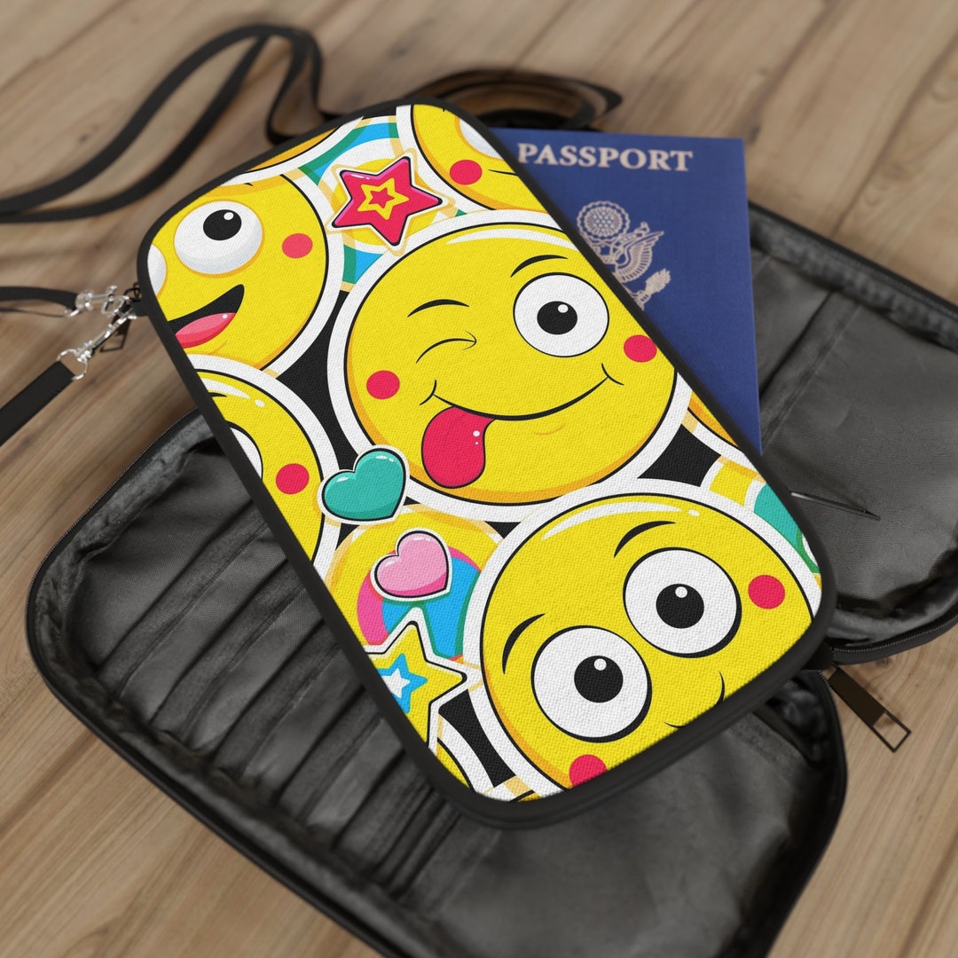 Emoji Face Passport Wallet - Etsy