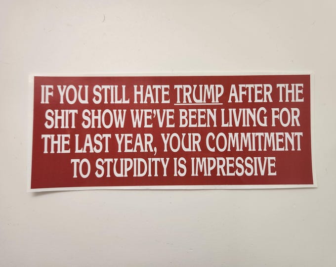 TRUMP- If You Still Hate Trump Your Commitment to Stupidity is ...