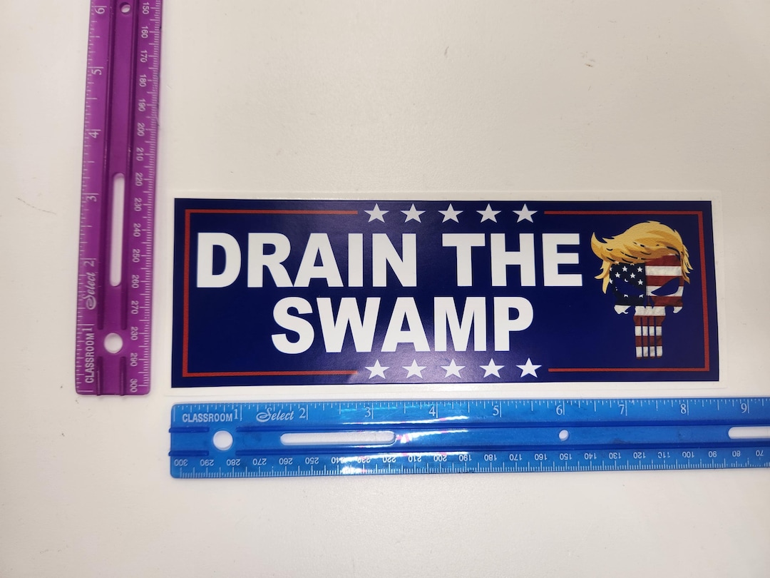 TRUMP 2024 Drain the Swamp 2024 Decal Car Truck Bumper Sticker - Etsy