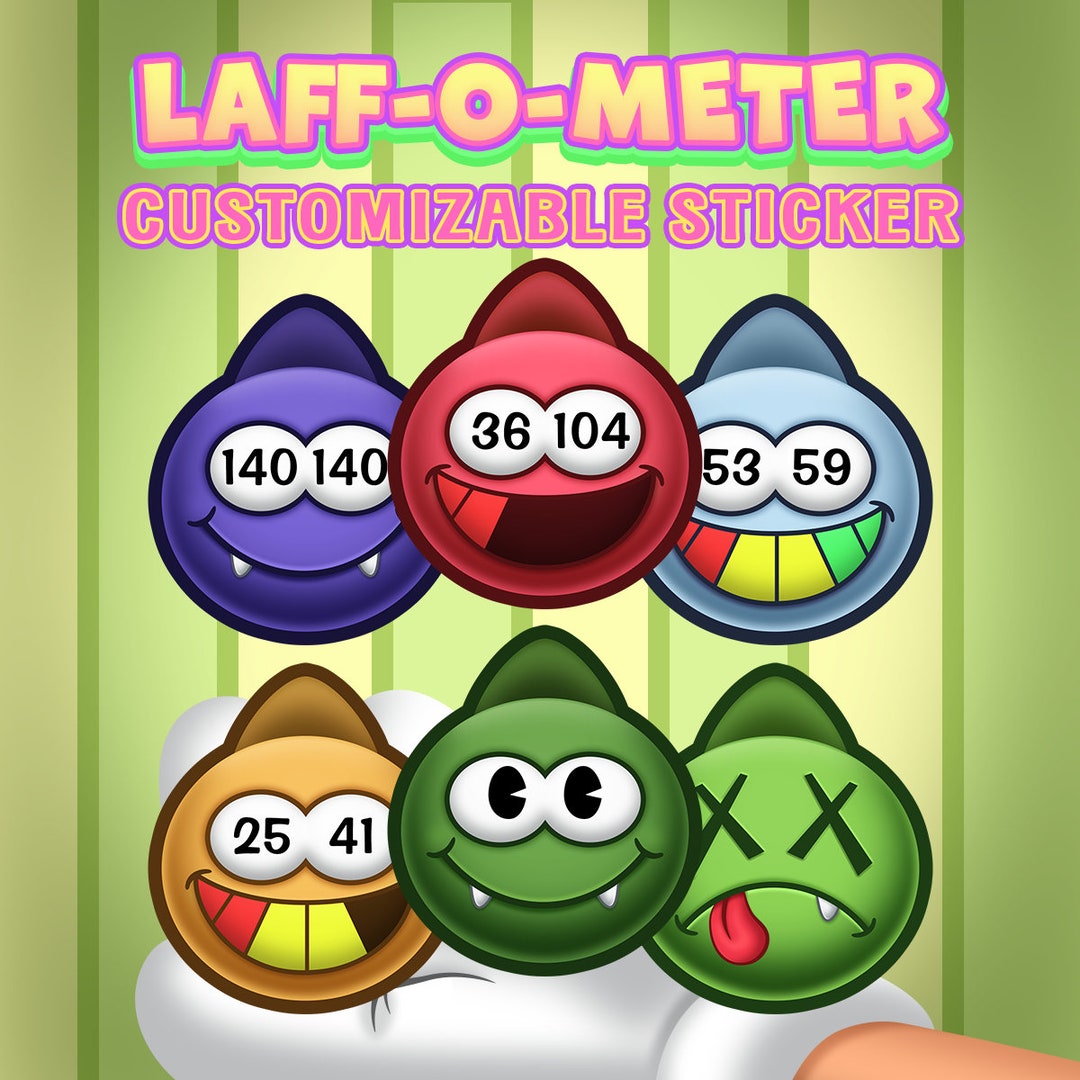 Crocodile Laff-o-meter Sticker || Toontown | Customizable ...