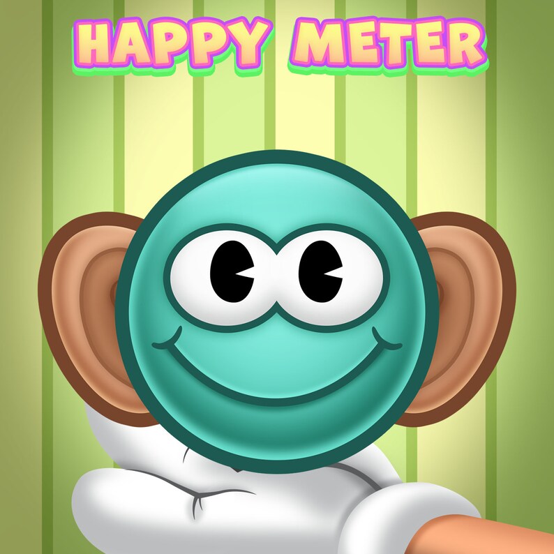 Monkey Laff-o-meter Sticker || Toontown | Customizable | 2-5 Inches - Etsy