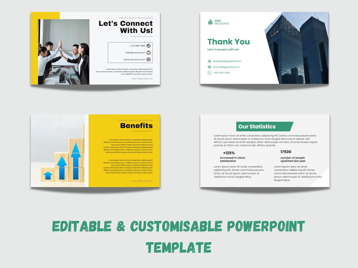 Canva Business Powerpoint Presentation Template, Company Profile ...