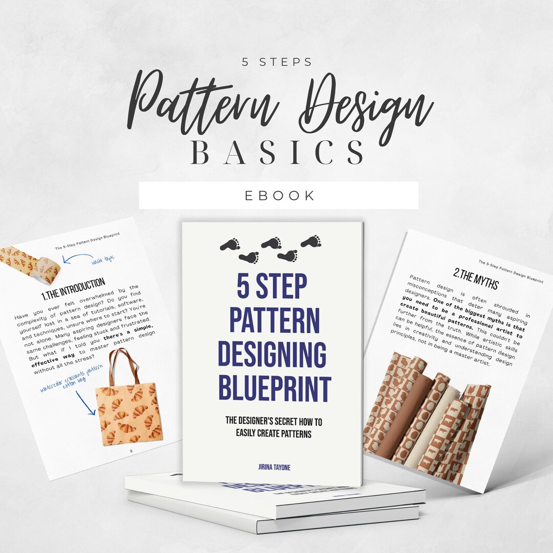 Pattern Designing - 5 Steps Printable Blueprint - Ebook - Etsy