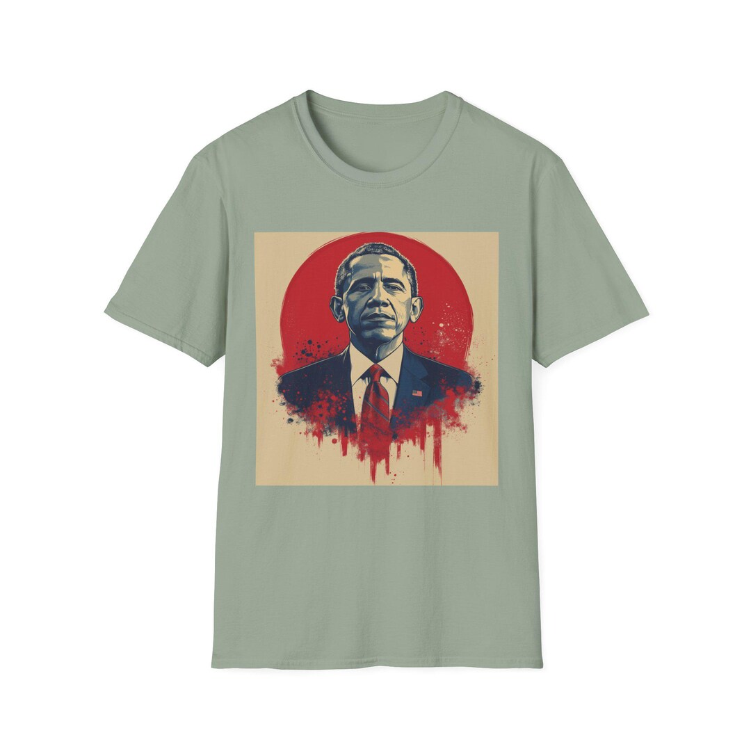 Barack Obama Political Icon T-shirt Unisex Softstyle T-shirt ...