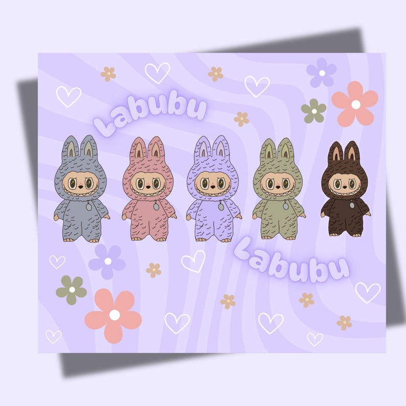 LABUBU PNG | 20oz Tumbler | Labubu Tumbler | Cute Monster Sublimation ...