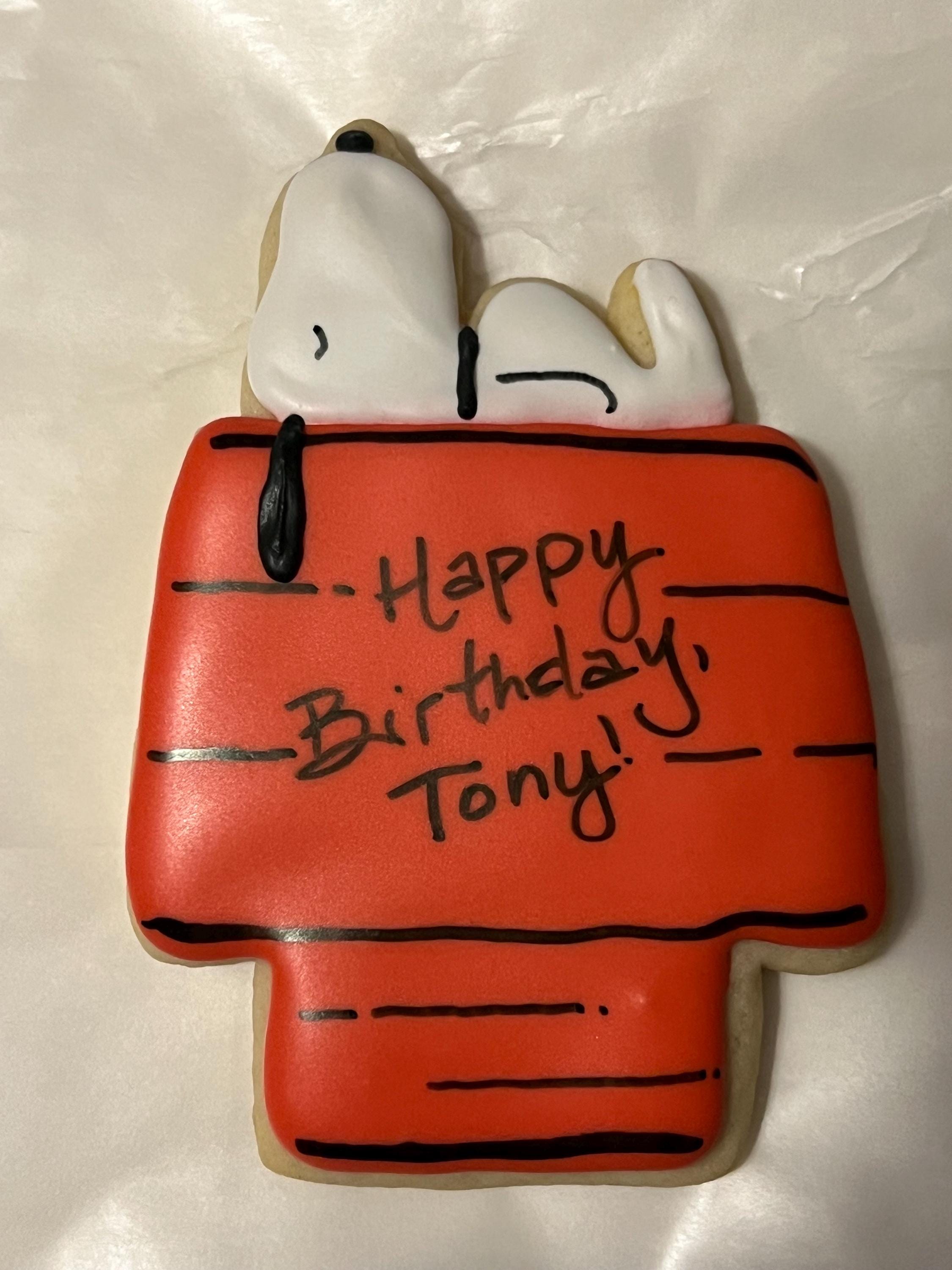 Snoopy Sugar Cookies - Etsy