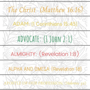 Names of Jesus Paper Chain - Etsy