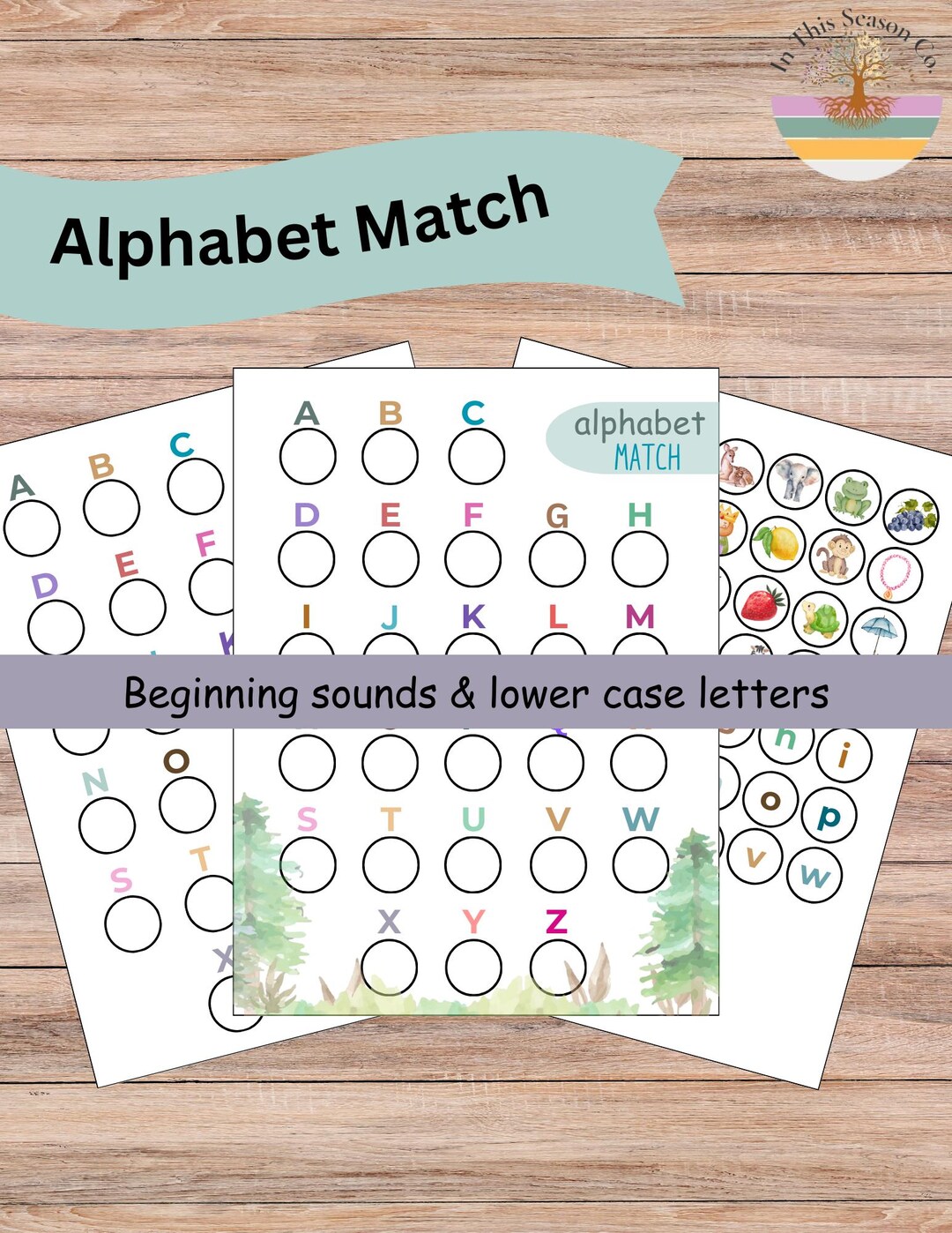 Alphabet Matching Activity: File Folder Game (PDF Pattern) - Etsy