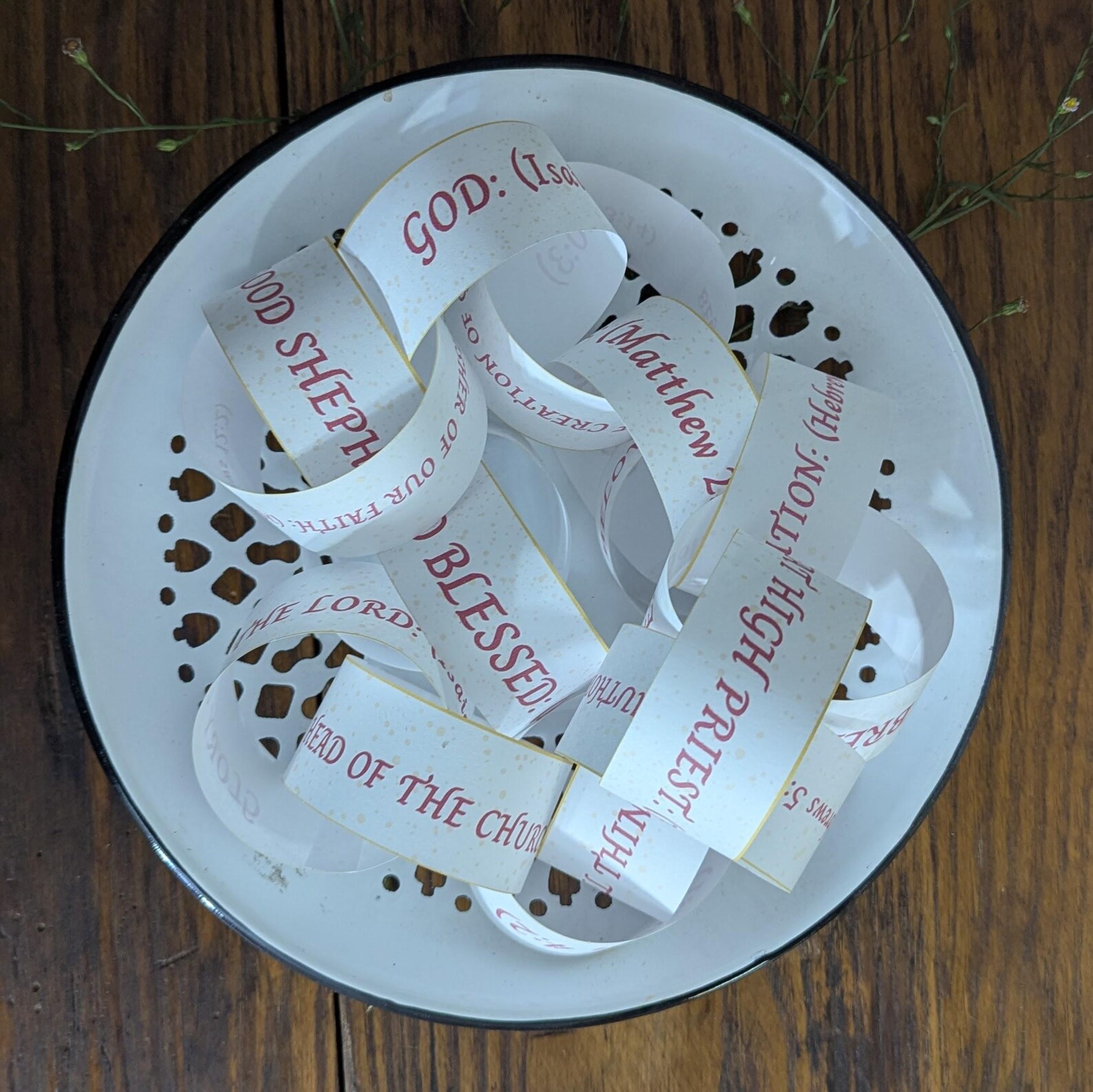 Names of Jesus Paper Chain - Etsy
