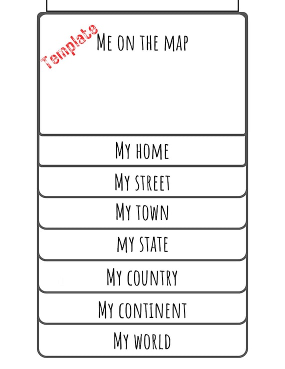 Me On The Map Worksheets