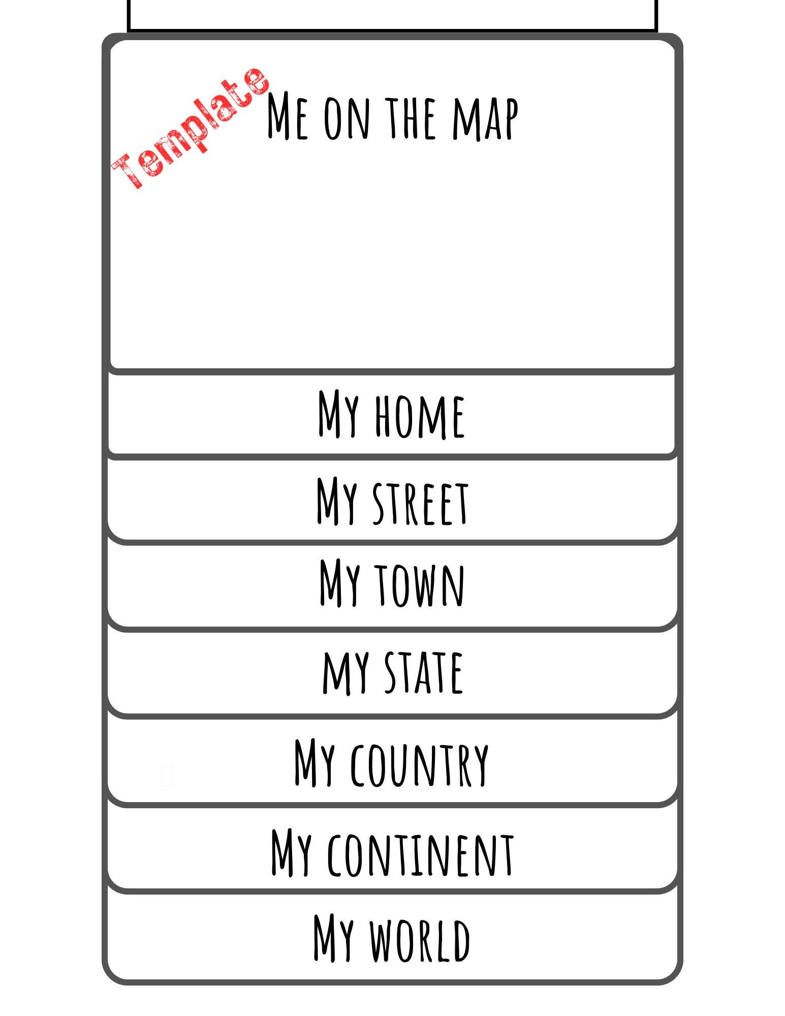 Me on the Map Flip Book - Etsy