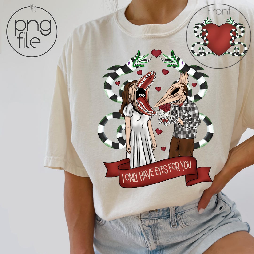 Beetlejuice, Sandworm, Barbara & Adam, Front and Back Design, Valentine ...