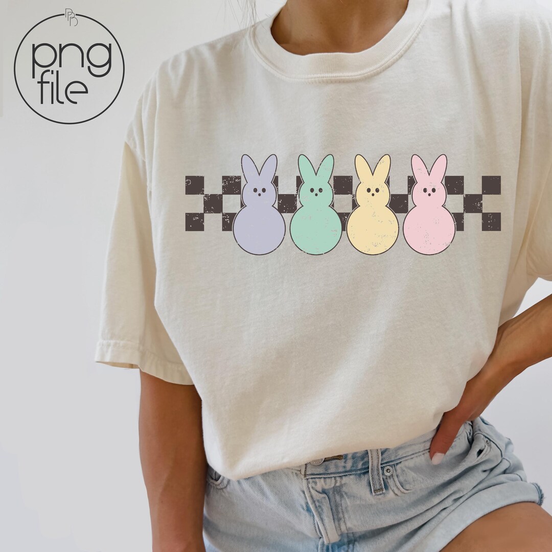 Easter Peeps, Checkered Peeps, Png Designs - Etsy