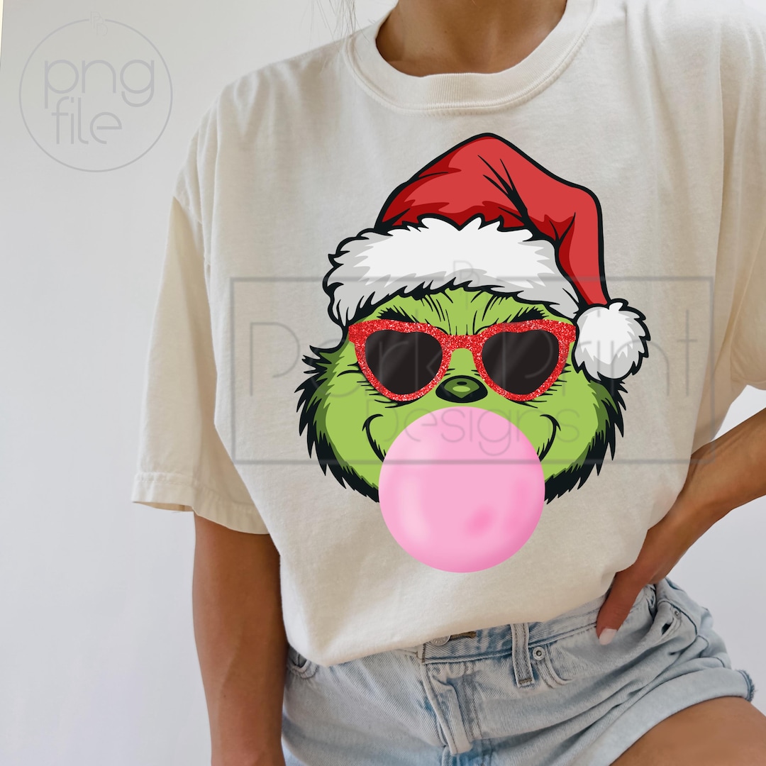 Grinch Bubble, 3 Colors, Christmas Design,png Designs - Etsy