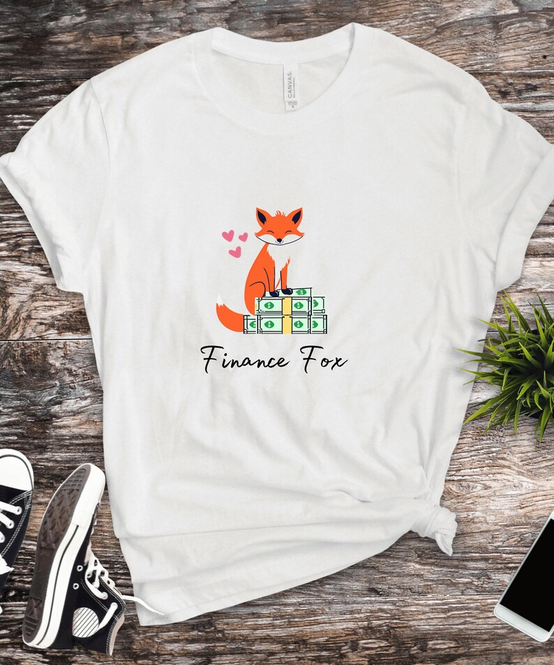 Cute Finance Fox T Shirt- Add Whimsy to Your Budgeting Journey - Etsy