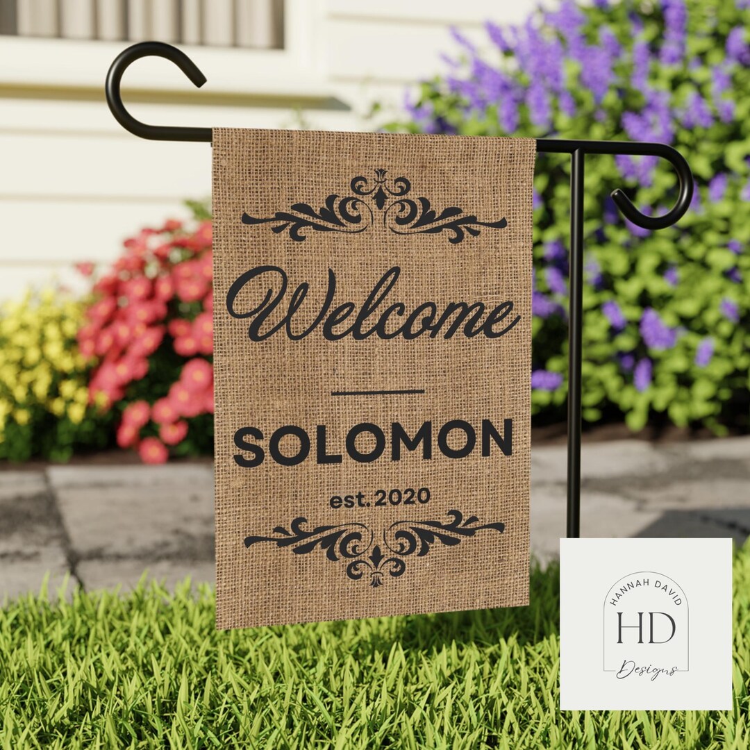 Personalized Family Name Garden Flag: Custom Outdoor Decor - Etsy