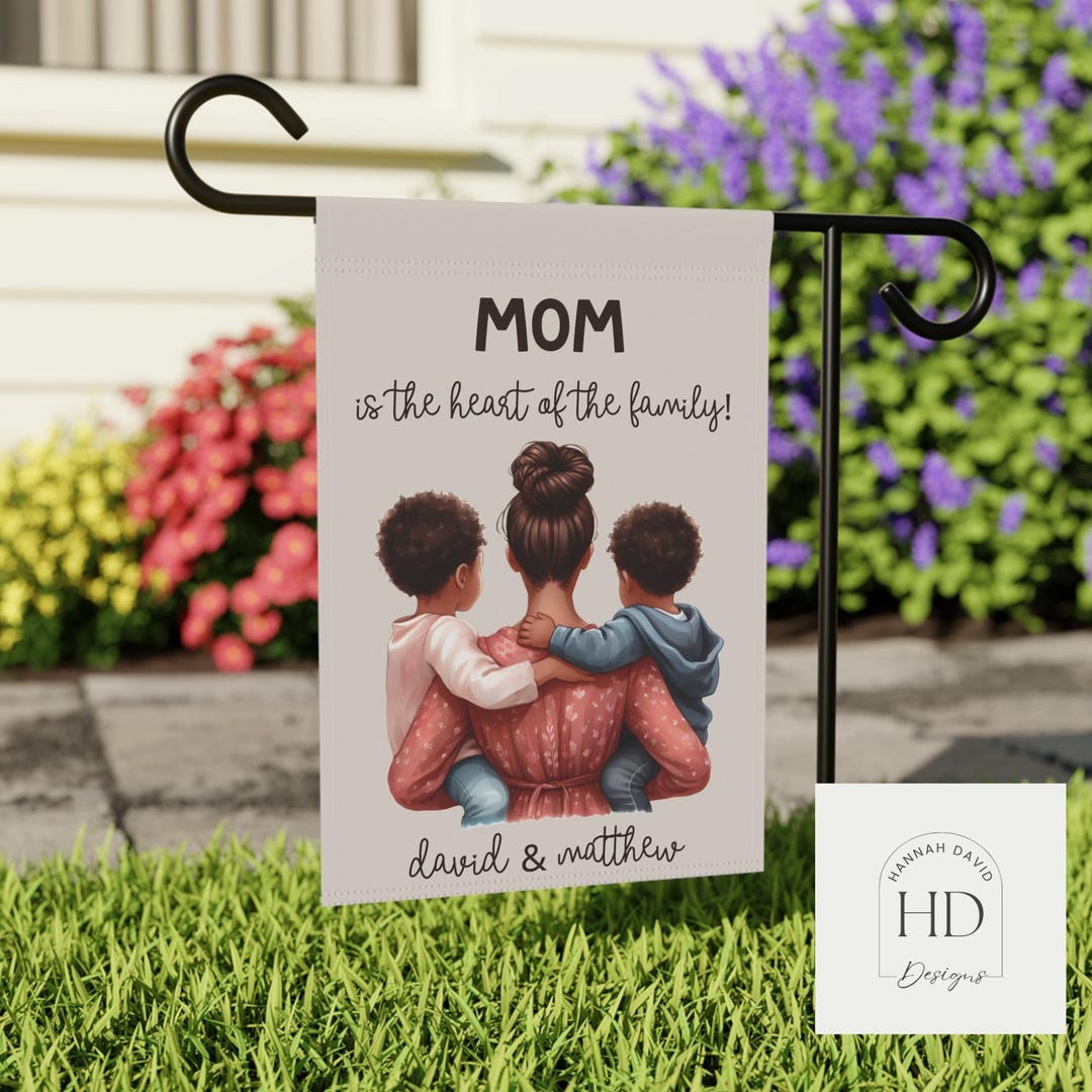 Personalized Mother's Day Garden Flag: Custom Floral Yard Decor - Etsy