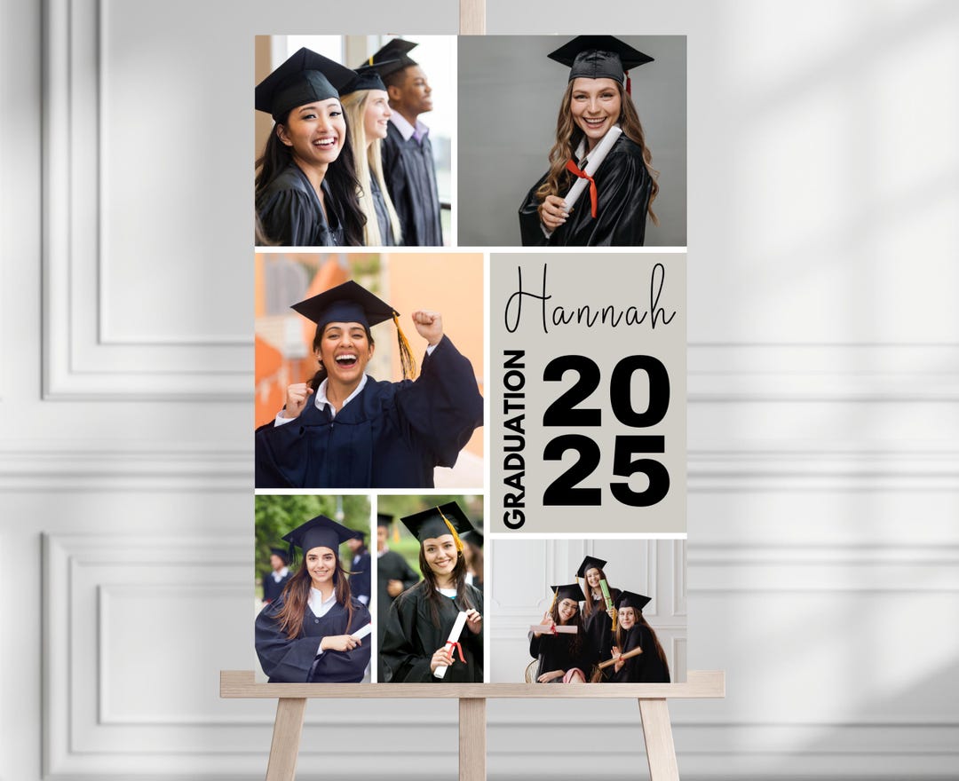 Personalized Graduation Photo Sign: Custom Senior Party Decor - Etsy