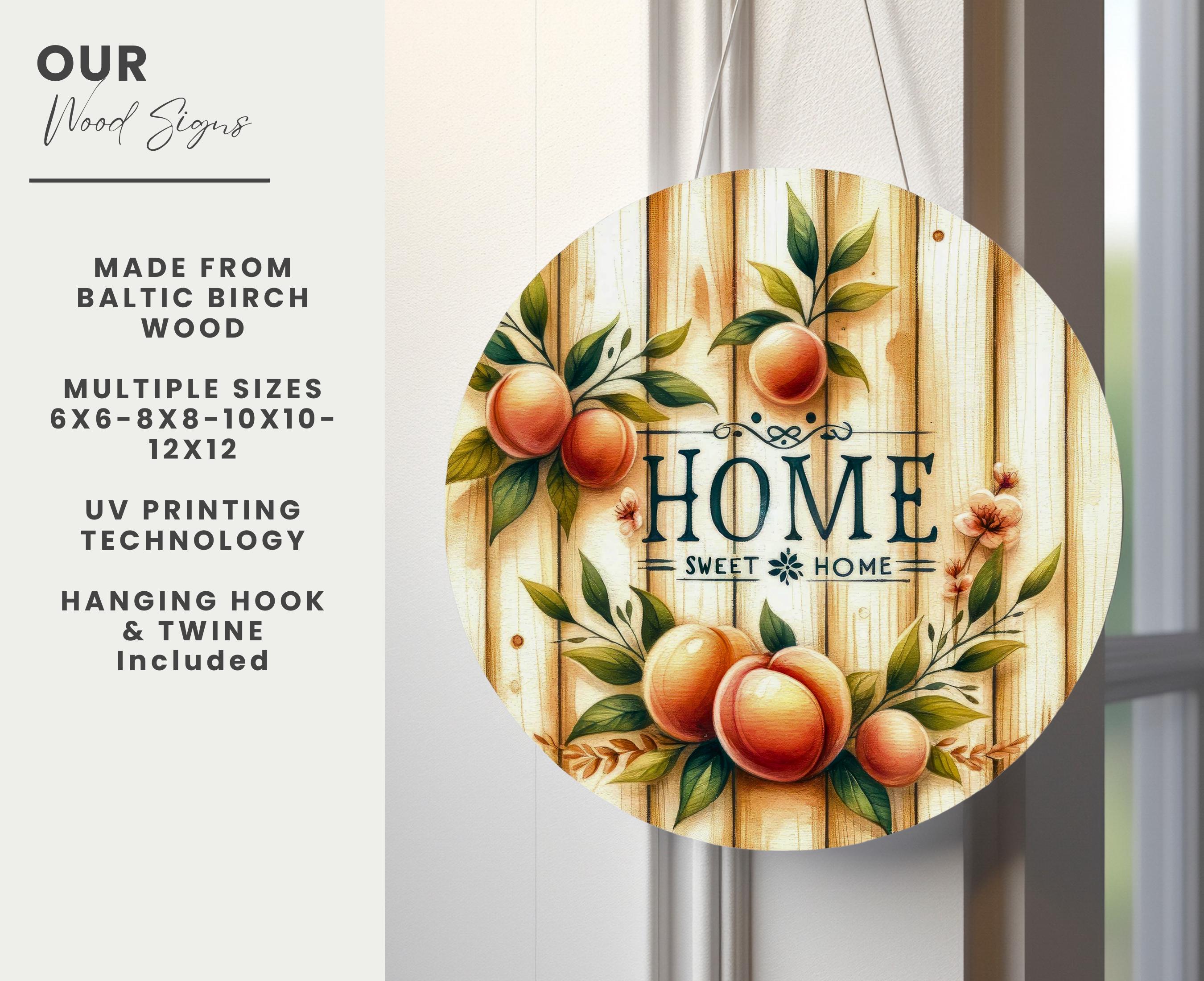 Rustic Wood Door Hanger: Custom Welcome Sign - Etsy
