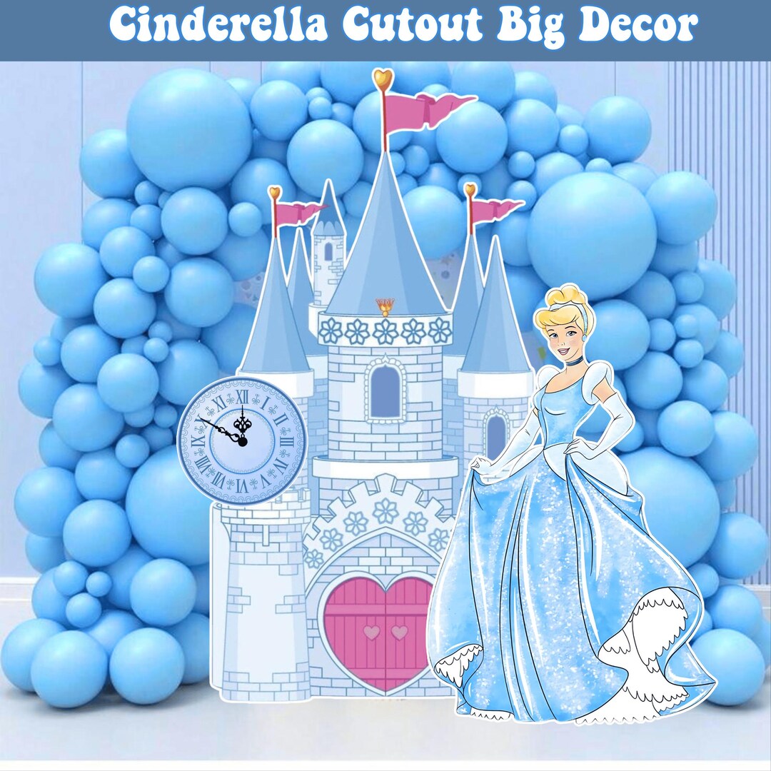 Cinderella Cutout Big Decor PNG, Cinderella Clip Art, Cinderella Party ...