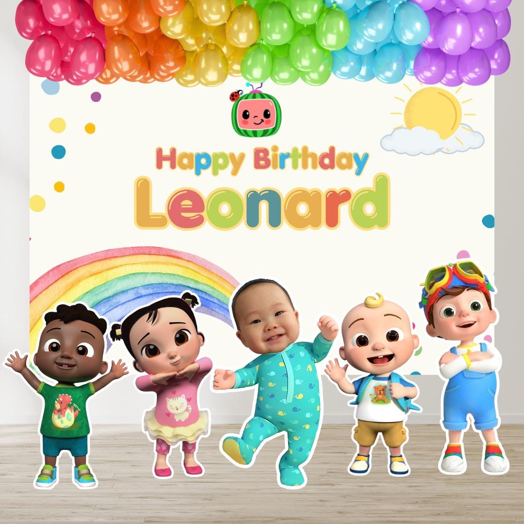 Coco Baby Backdrop, Melon Birthday Backdrop, Coco Birthday Backdrop ...
