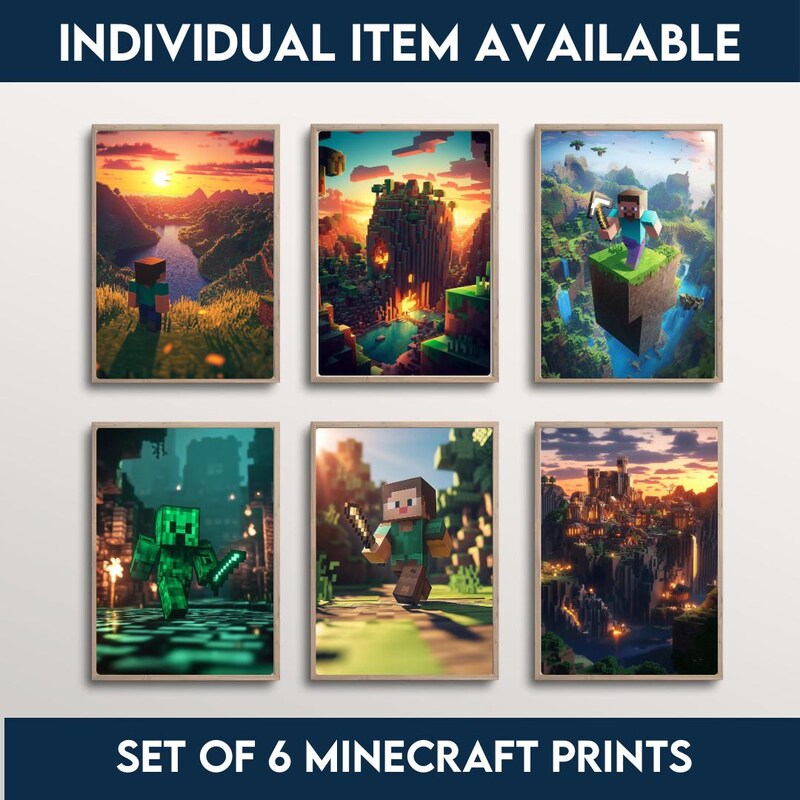 Minecraft's Poster - Etsy