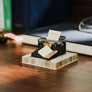 Vintage Typewriter Miniature DIY Paper Sculpture Crafting Kit - Etsy