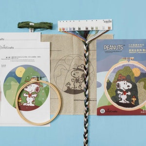DIY Beginner Punch Needle Kit - Officially Licensed Snoopy Crafting Kit ...