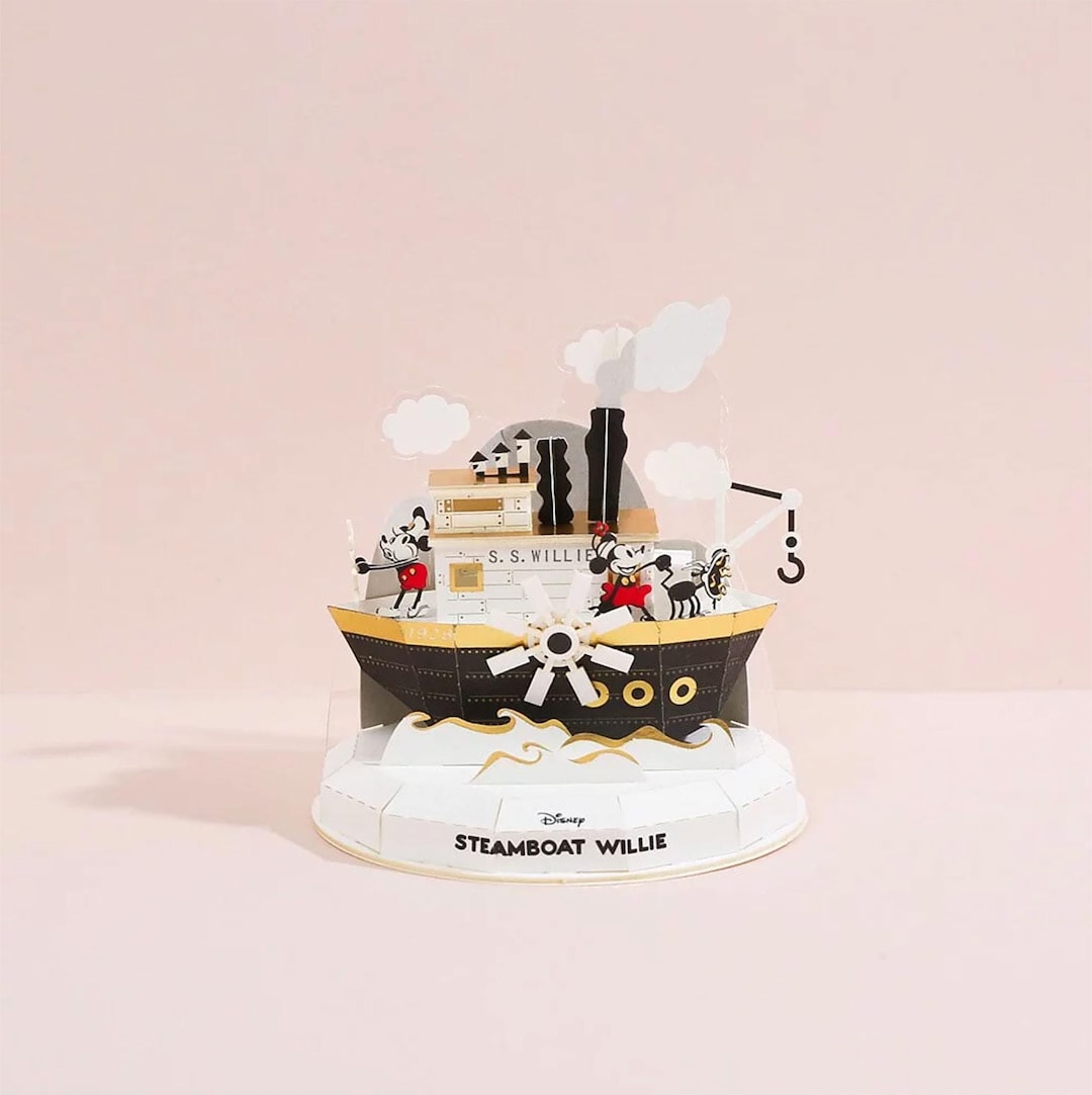 Steamboat Willie, Officially Licensed Disney DIY Paper Sculpture ...