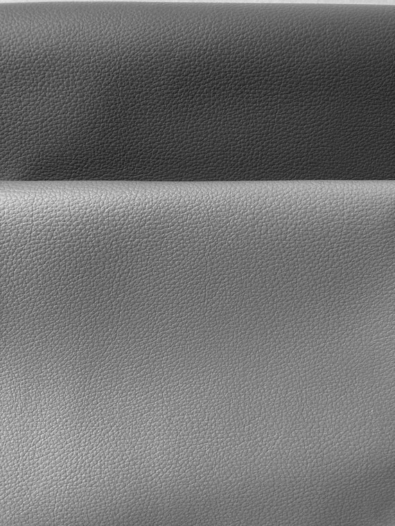 Gray faux leather fabric store