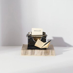 Vintage Typewriter Miniature DIY Paper Sculpture Crafting Kit - Etsy
