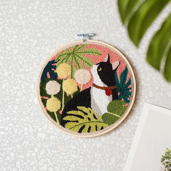 Punch Needle Cat - Etsy