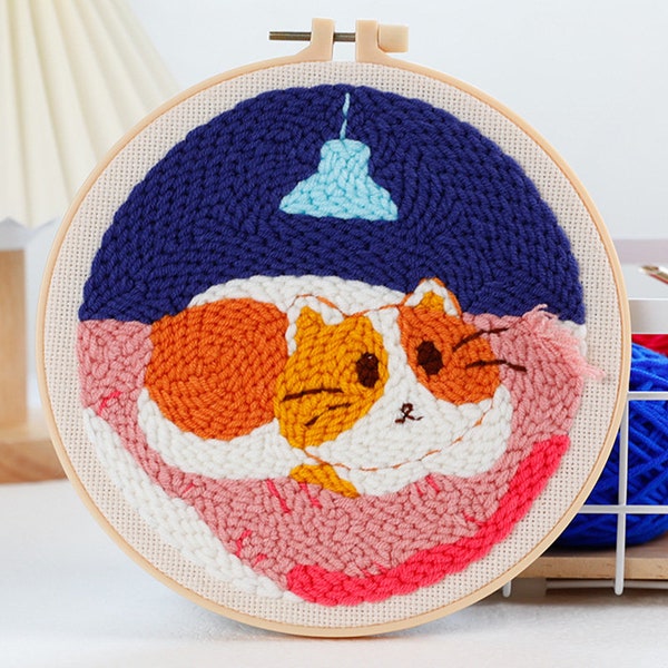 Punch Needle Cat - Etsy