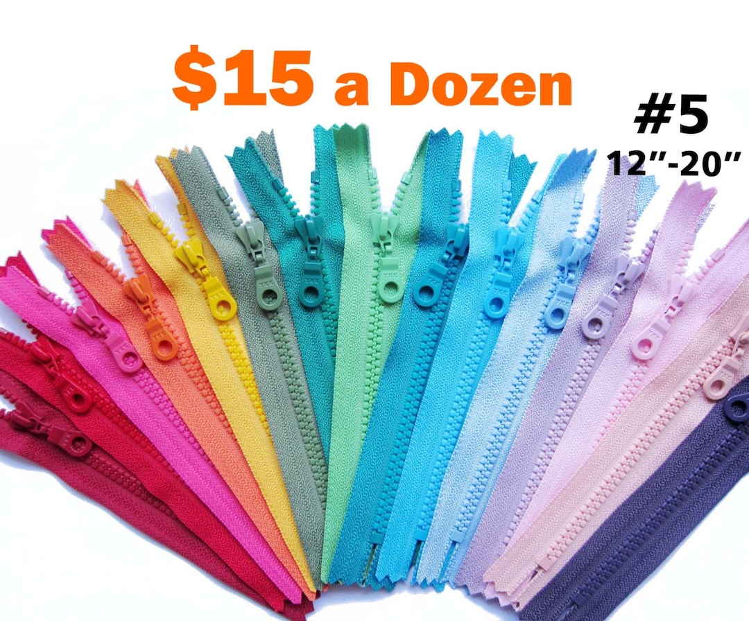 YKK Vislon Zippers by the Dozen Choose From 23 Colors YKK - Etsy