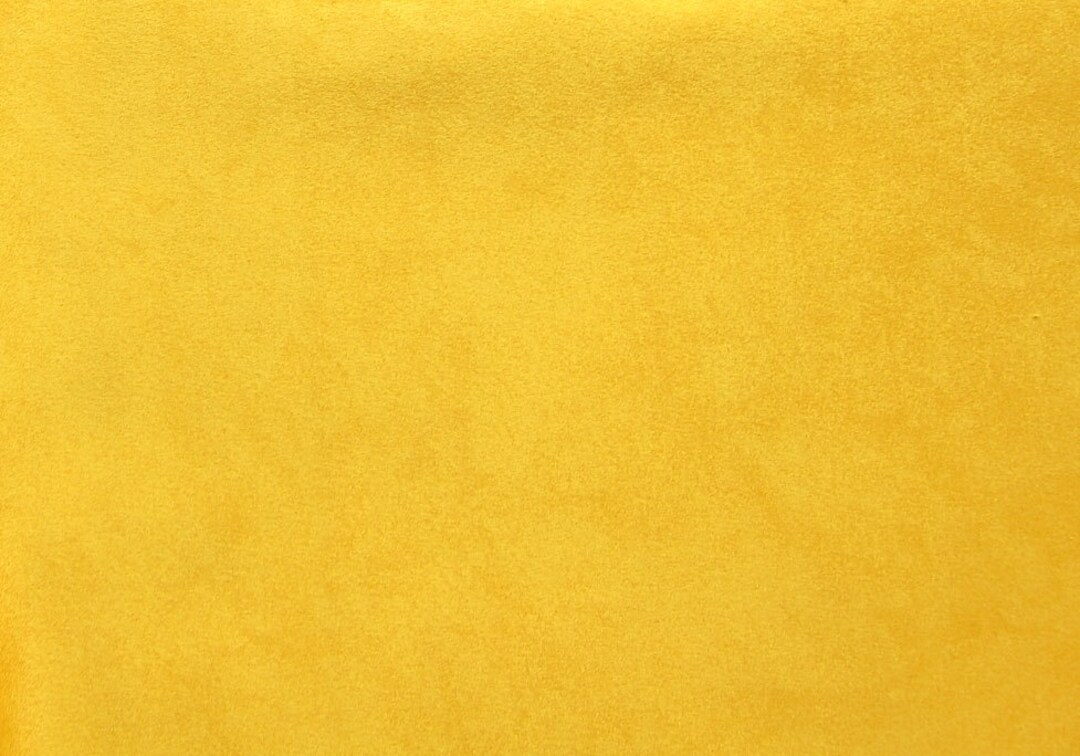 Yellow Faux Suede Fabric / Microsuede for Sewing, Crafting, Home Decor ...