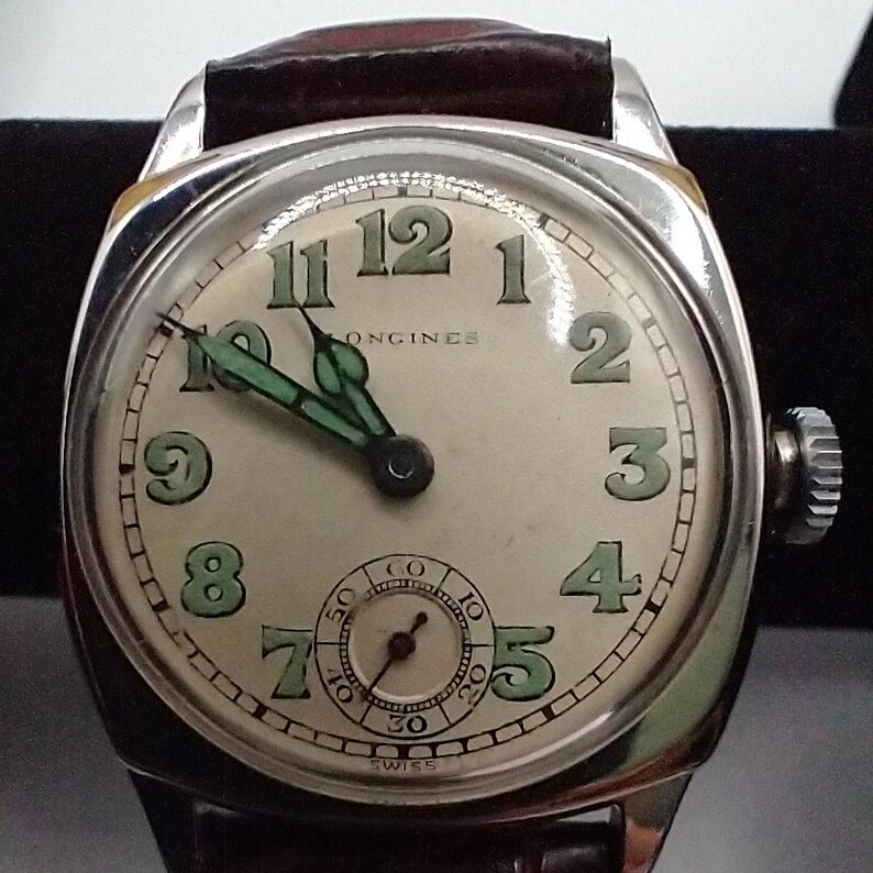1925 Longines 14k Gold Filled Accents 15 Jewel Cushion Caliber 11.88 ...