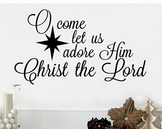 Winter Snowflake Decals Christmas Vinyl Lettering Wall Decal Window ...