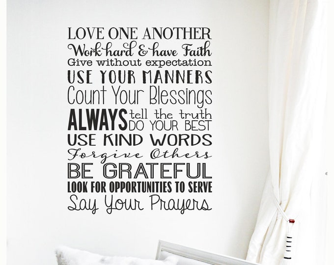 Love Overflows and Joy Never Ends in a Home That is Blessed - Etsy