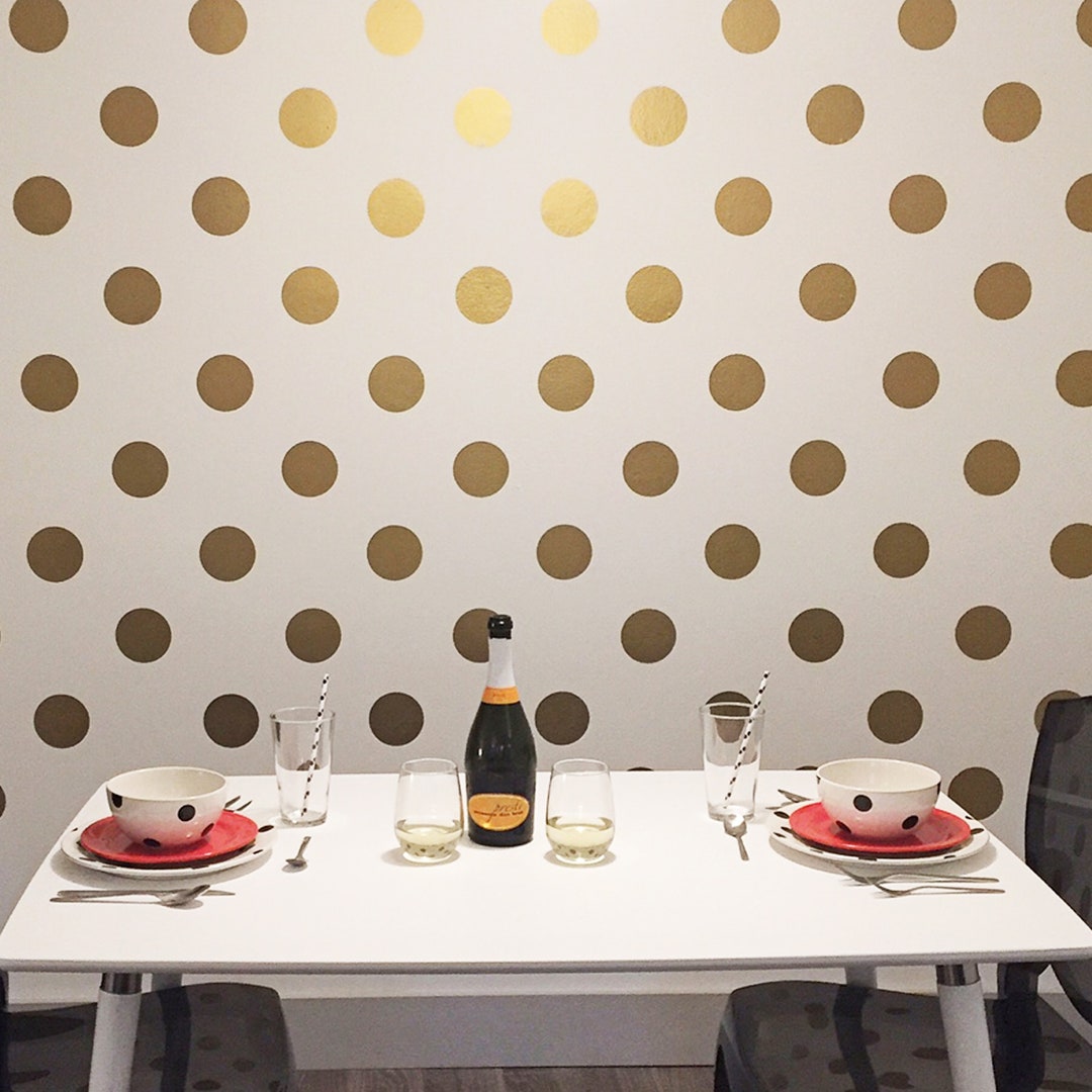 Vinyl Dots 4" YOU CHOOSE COLOR Vinyl Polka Dot Circle Decal Sticker ...