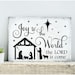 Joy to the World the LORD is Come Christmas Decal With Nativity North ...