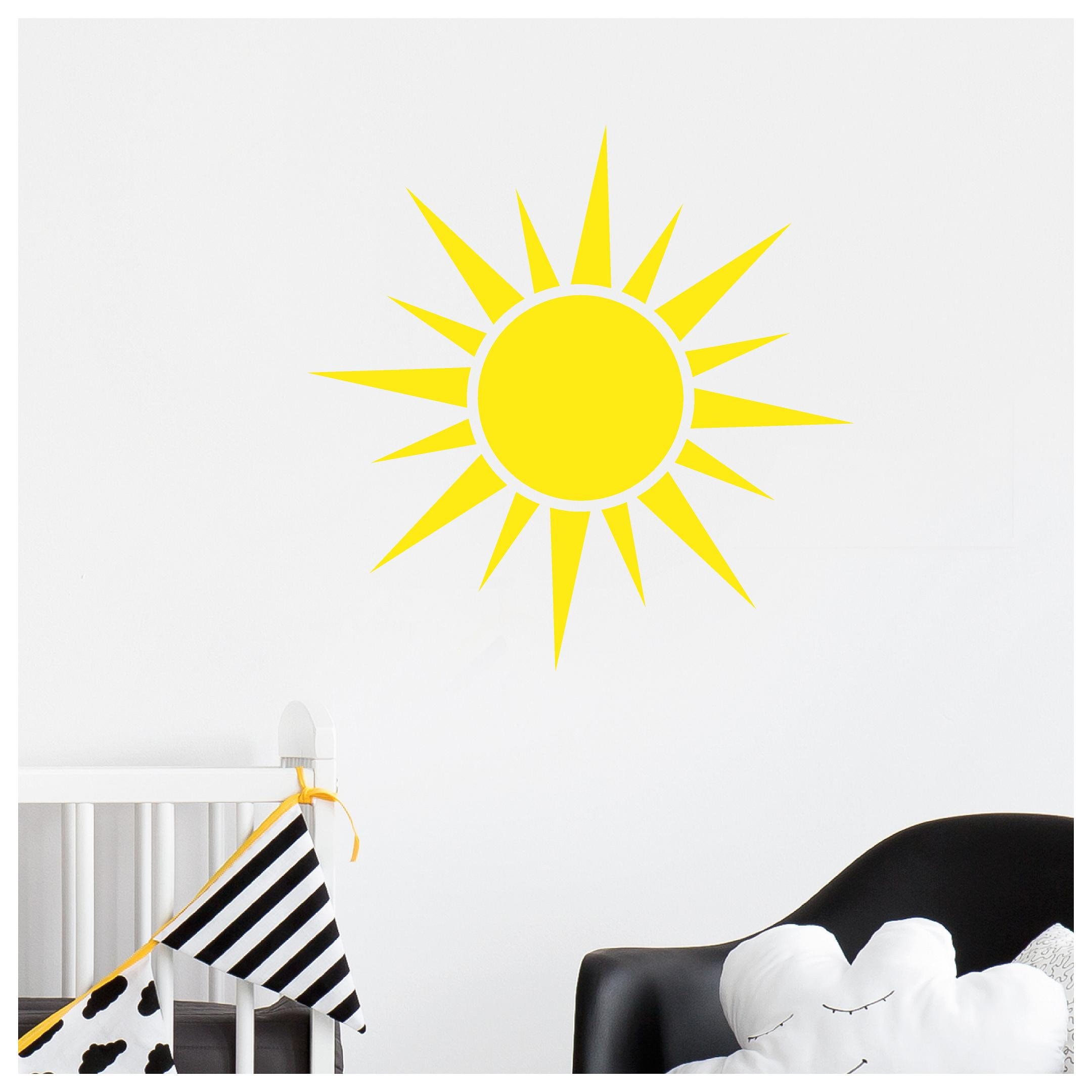 Sun Vinyl Wall Decal Sticker Cute Kids Room Decor 2 Sizes - Etsy