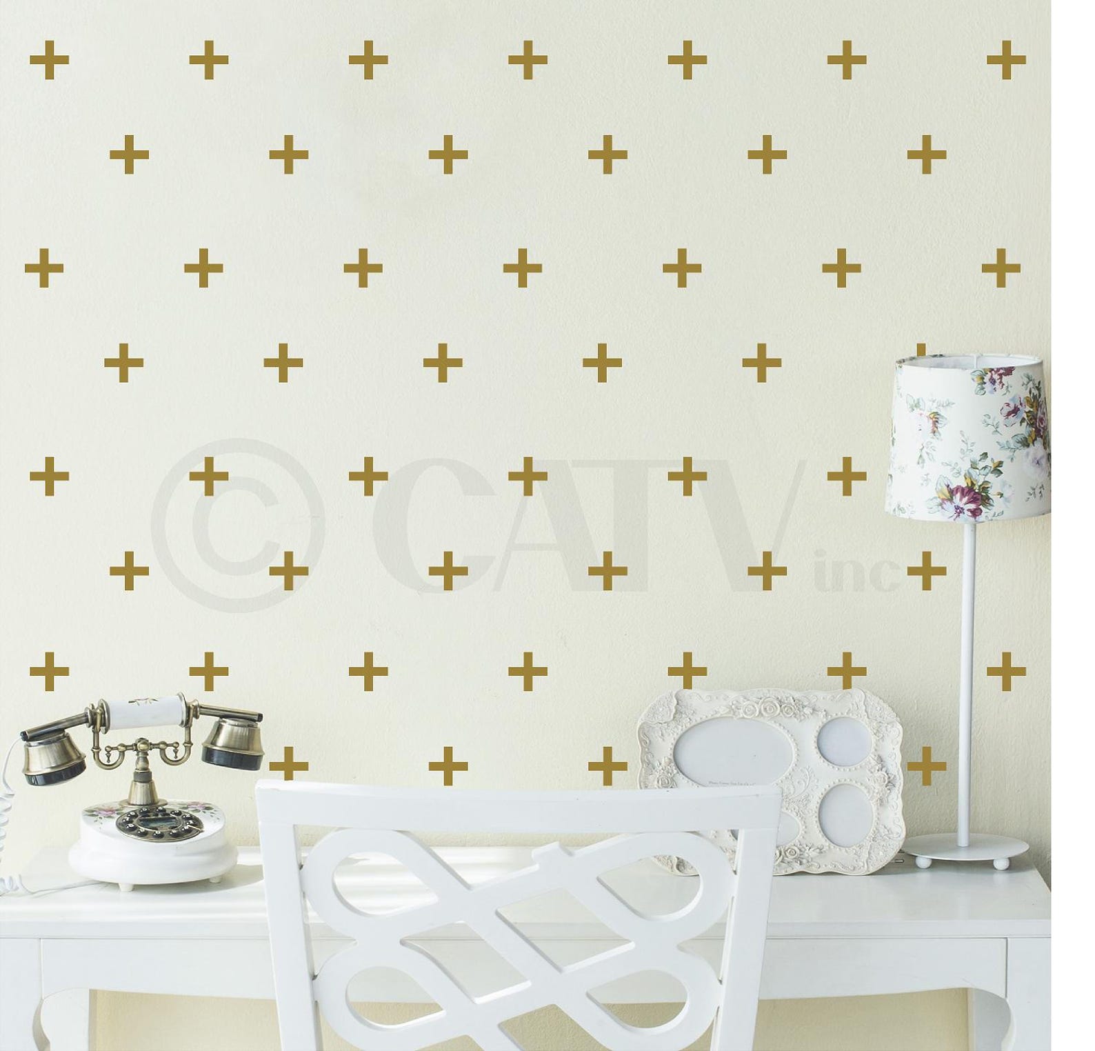 Plus Sign Vinyl Wall Pattern Decal 2 Sizes YOU CHOOSE COLOR - Etsy