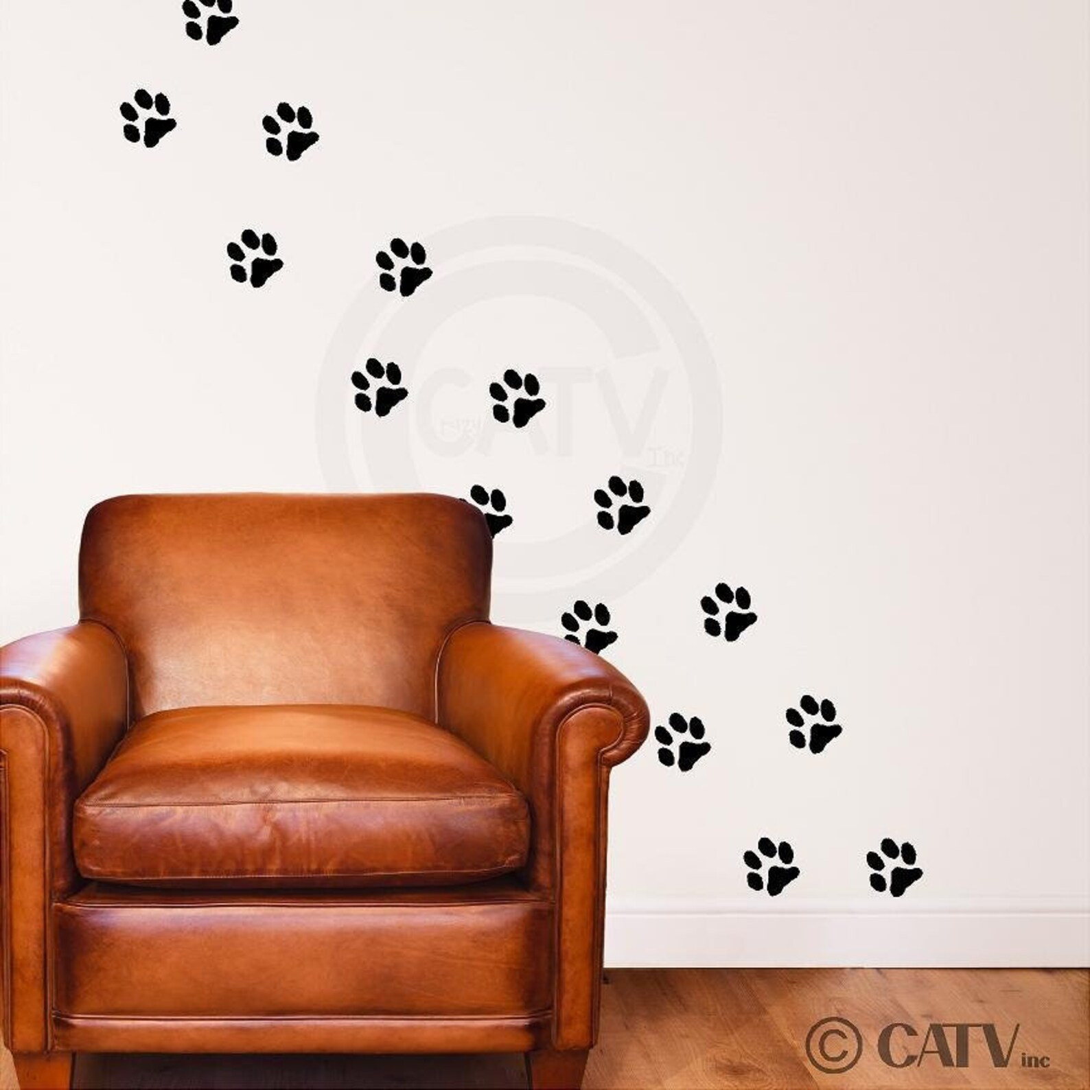 Paw Prints Dog Paw Prints Vinyl Lettering Art Decal Wall - Etsy