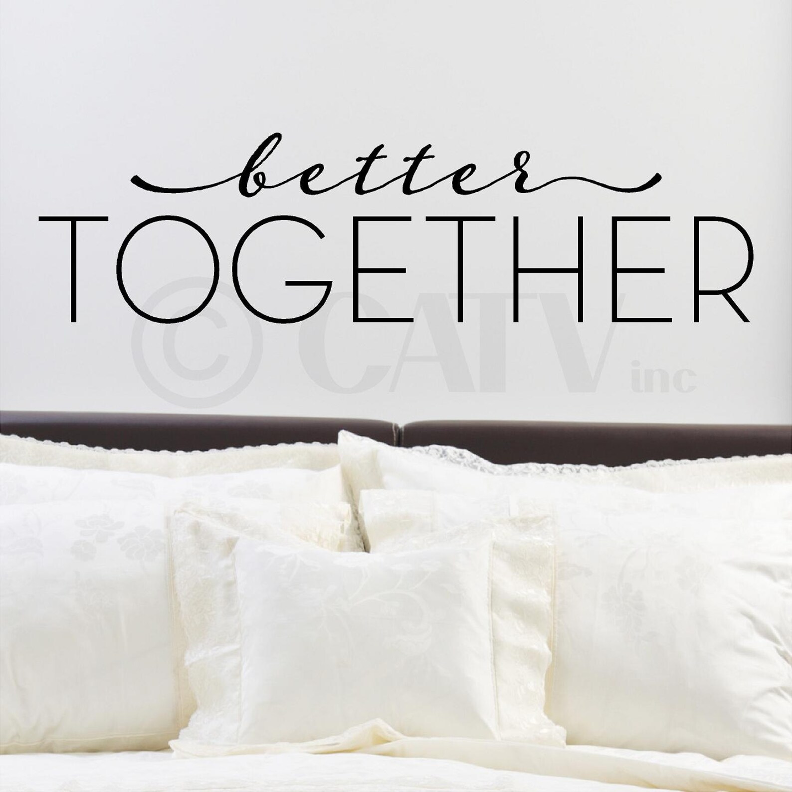 Better Together Vinyl Lettering Wall Decal Self Adhesive | Etsy